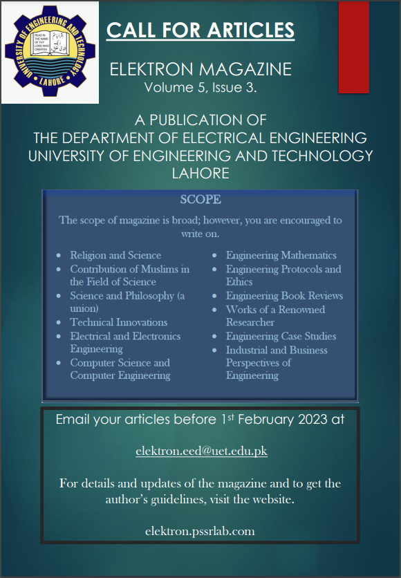 Call for Articles – Department of Electrical Engineering